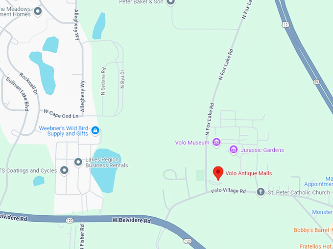 16. volo antique malls map