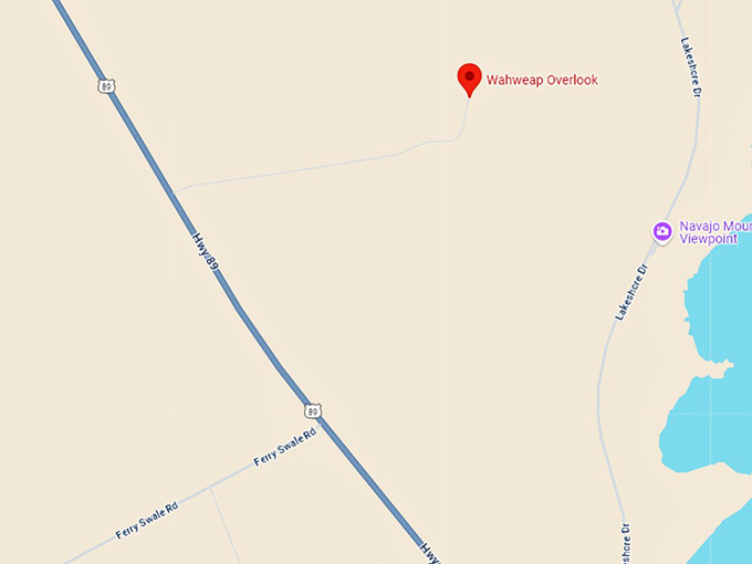 16. wahweap overlook map