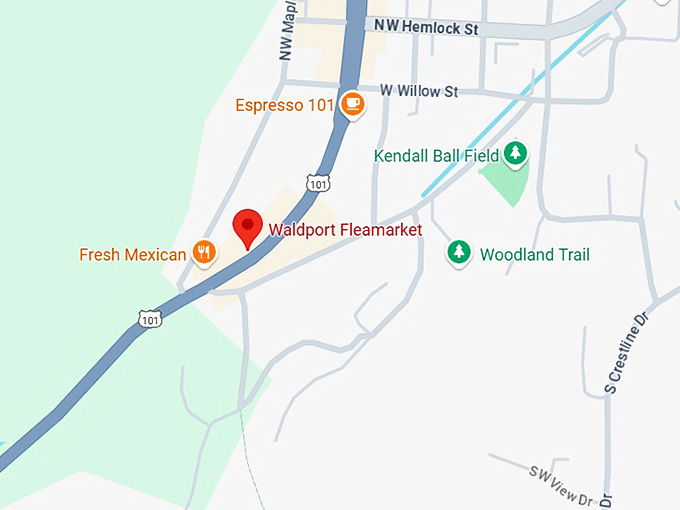 16. waldport fleamarket map