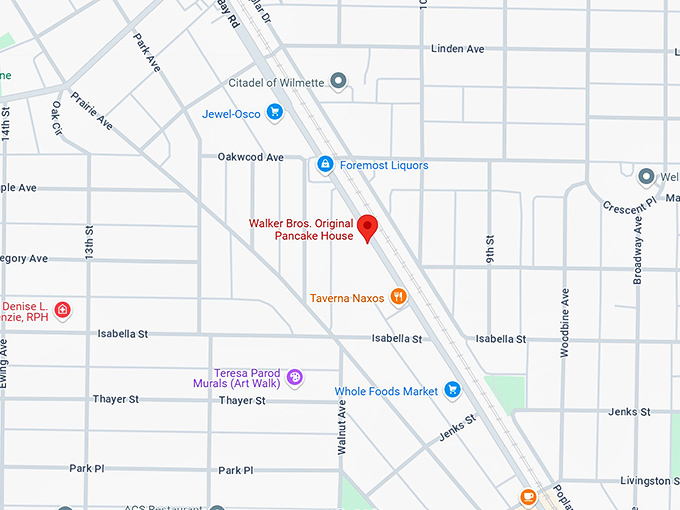 16. walker bros. original pancake house map