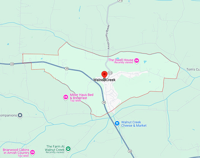 16. walnut creek, oh map