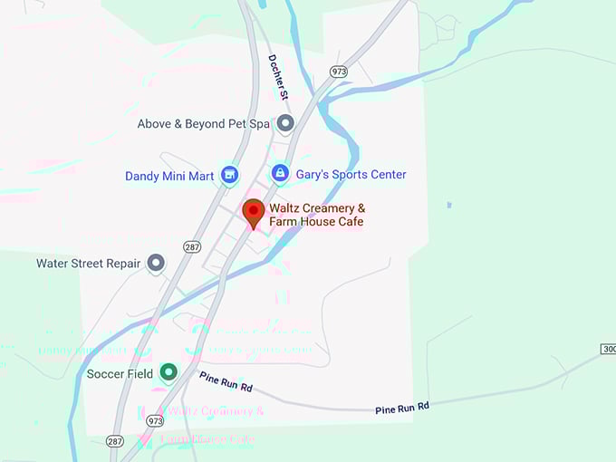 16. waltz creamery & farm house cafe map