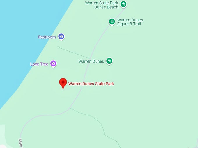 16. warren dunes state park map