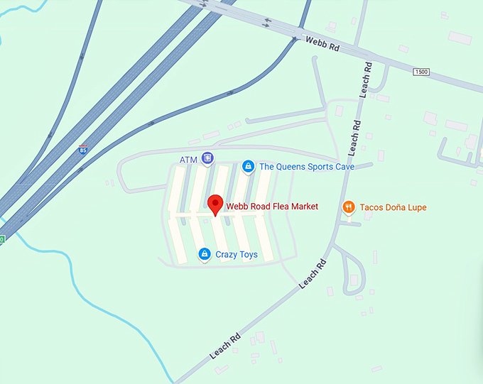16. webb road flea market map