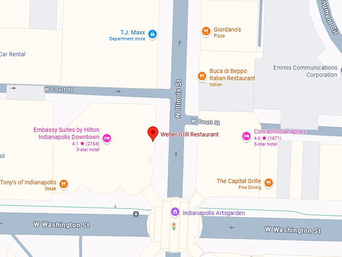 weber grill restaurant map