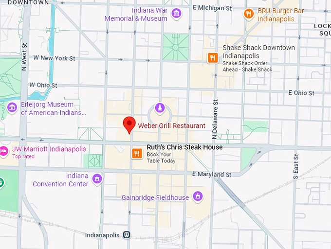 16. weber grill restaurant map