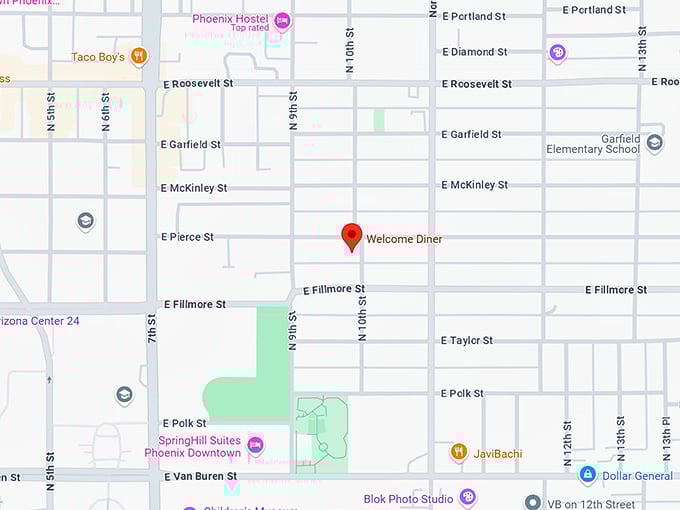 16. welcome diner map