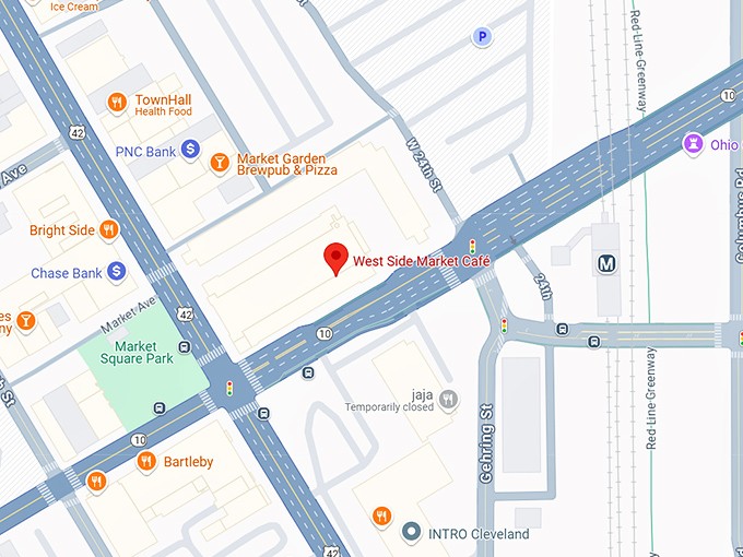 16. west side market caf&eacute; map