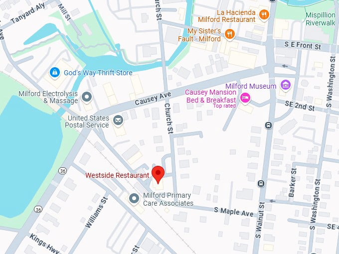 16. westside restaurant map