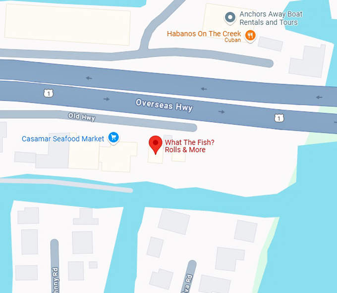 16. what the fish rolls & more map