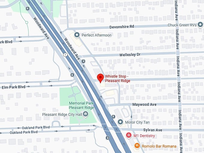 16. whistle stop pleasant ridge map