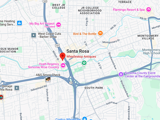 16. whistlestop antiques map
