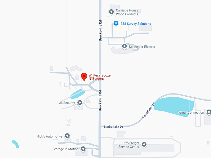 16. whitey's booze n' burgers map