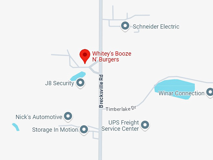 16. whitey's booze n' burgers map