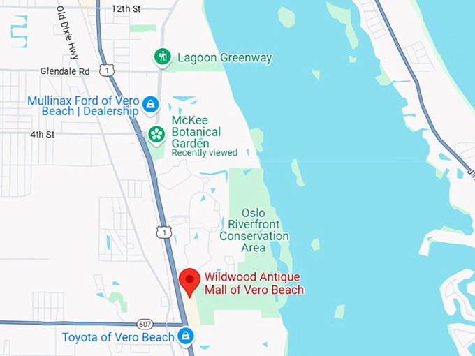 16. wildwood antique mall of vero beach map