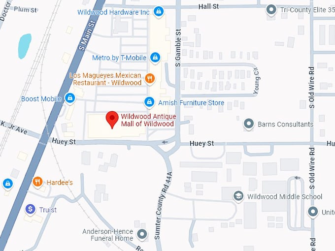 16. wildwood antique mall of wildwood map