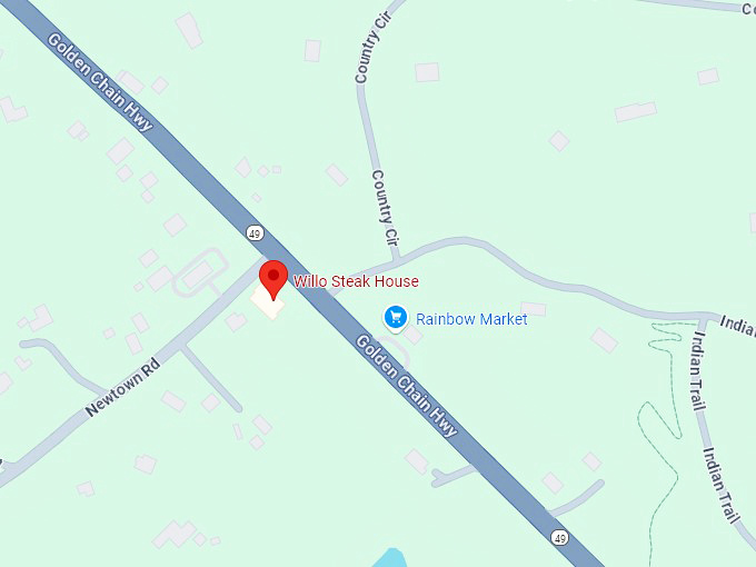 16. willo steak house map