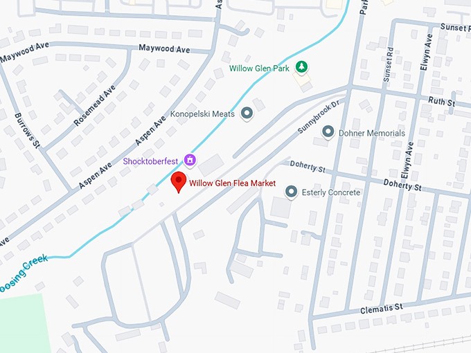 16. willow glen flea market map