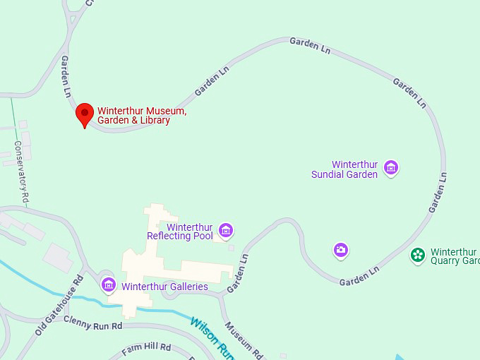 16. winterthur museum, garden & library map