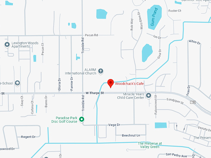 16. woodchuck's cafe inc map