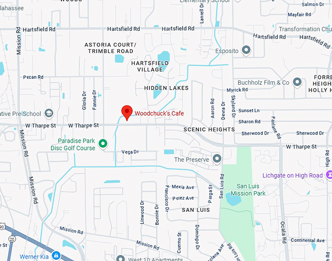 16. woodchuck's cafe inc map