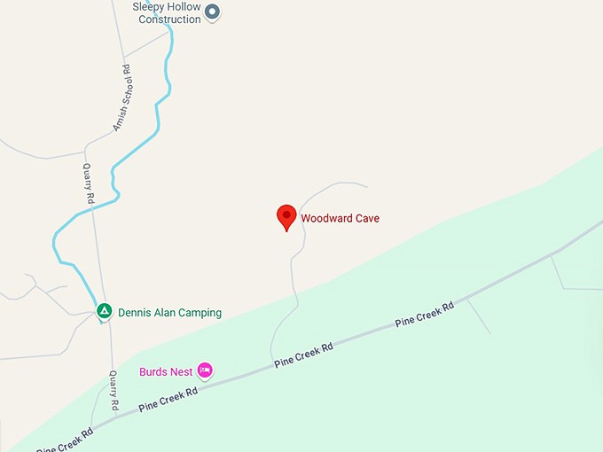 16. woodward cave map