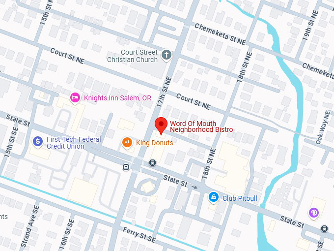 16. word of mouth neighborhood bistro map