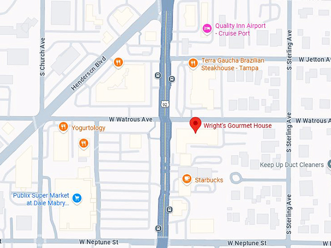 wright's gourmet house map