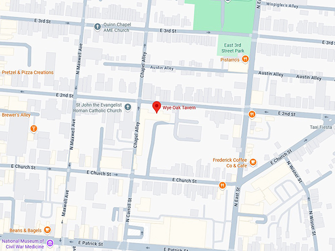 16. wye oak tavern map