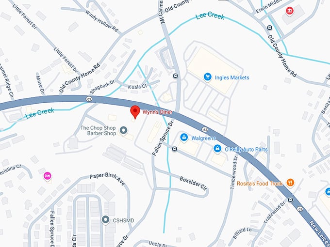 16. wynn's diner map