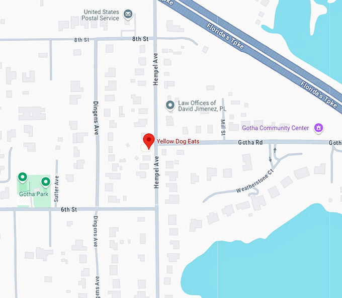 16. yellow dog eats map