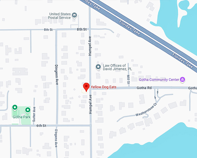 16. yellow dog eats map