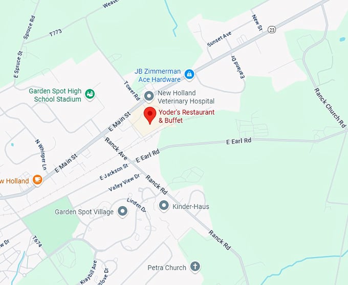 16. yoder's restaurant & buffet map