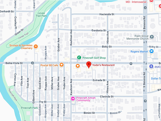 16. yoder's restaurant map