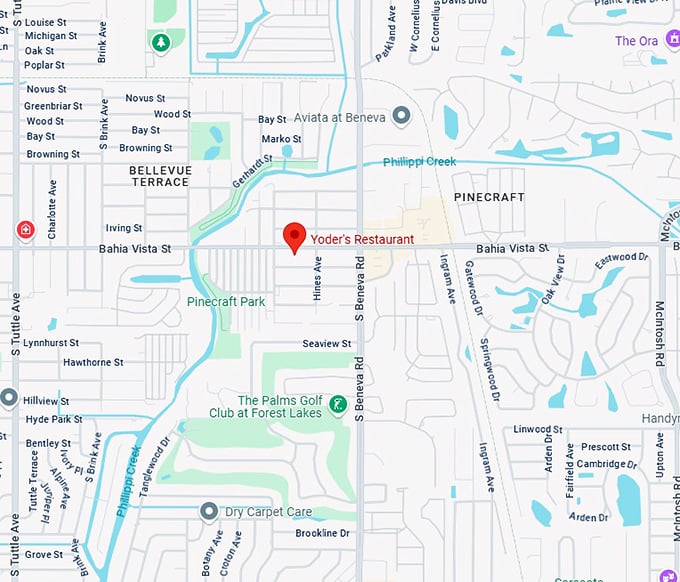 16. yoder's restaurant map