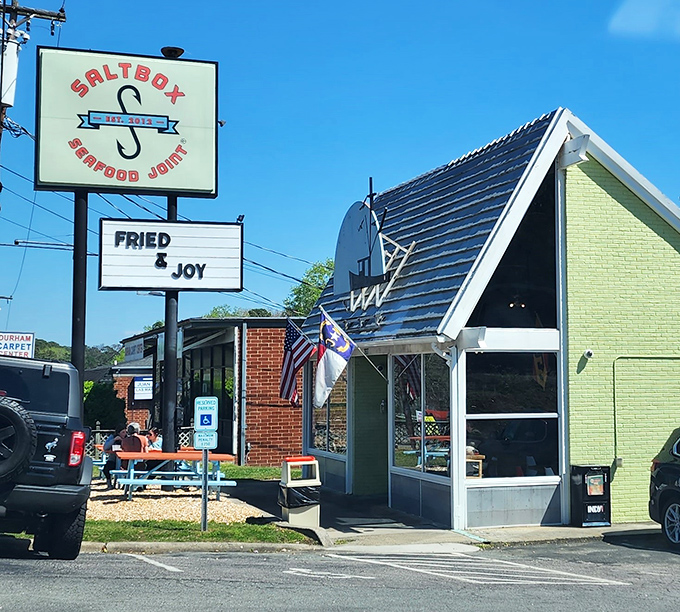 The seafood shack of your dreams has arrived in Durham, complete with a no-nonsense sign promising NC's finest ocean treasures.