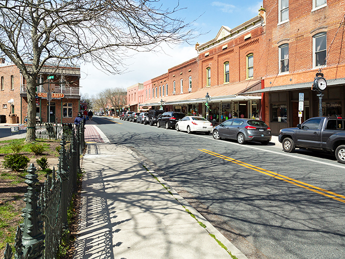 Berlin's main street looks like a movie set with its perfectly preserved brick buildings. No wonder Hollywood keeps finding its way here!