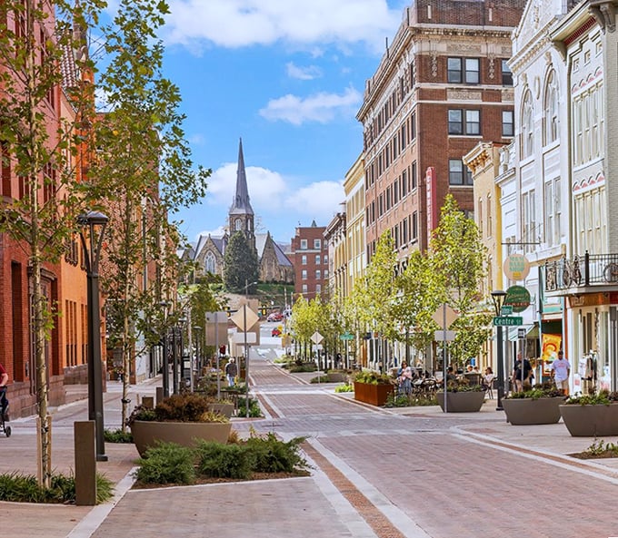 Cumberland's historic downtown beckons with brick-lined streets and church spires reaching skyward. Like a Norman Rockwell painting come to life!