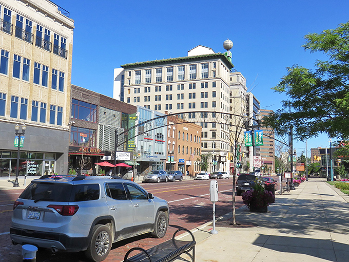 Downtown Flint shines with historic architecture and revitalized streets. A perfect blend of old-world charm and new urban energy.