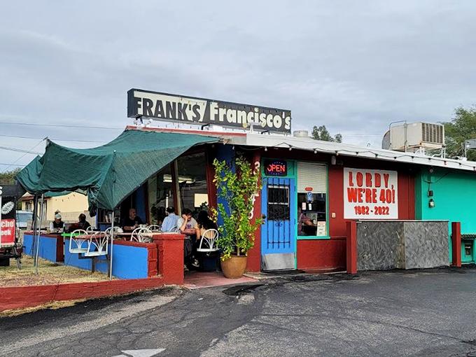 Frank's colorful exterior is like Tucson's version of a warm hug &ndash; vibrant, welcoming, and promising delicious comfort food inside.