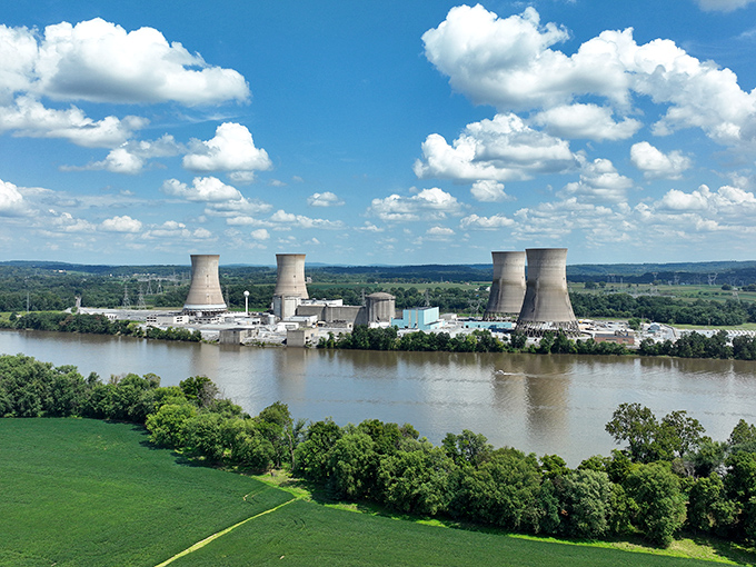 Those cooling towers might look imposing, but Goldsboro's charm towers even higher over this riverside gem.