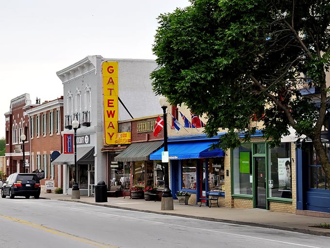 Main Street magic unfolds here like a Norman Rockwell painting come to life.