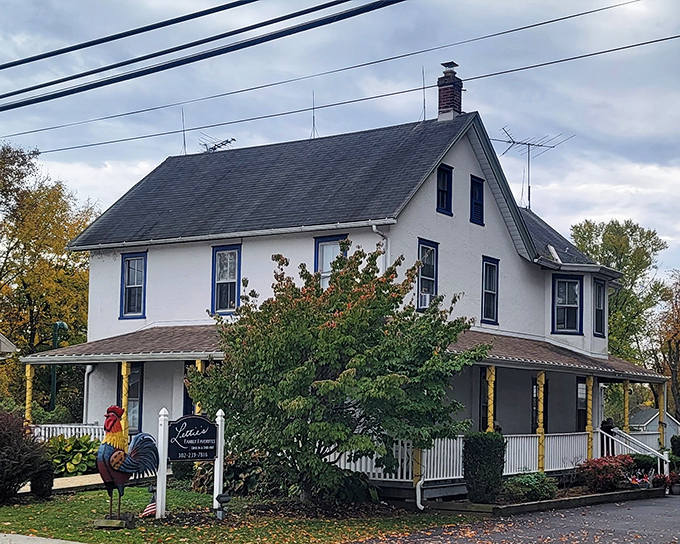 This charming white farmhouse proves the best fried chicken often hides behind the most unassuming facades.
