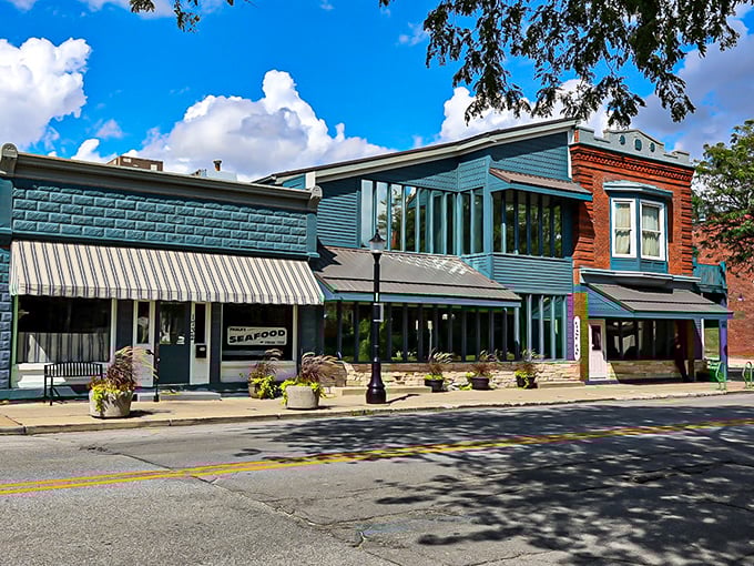 Paula's On Main's charming blue storefront might look unassuming, but inside awaits seafood that would make coastal towns jealous.