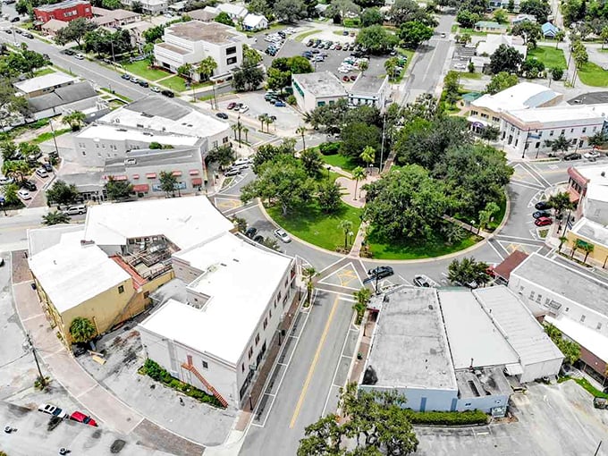 Sebring's circular downtown feels like stepping into a Norman Rockwell painting where time slows to match your retirement pace.