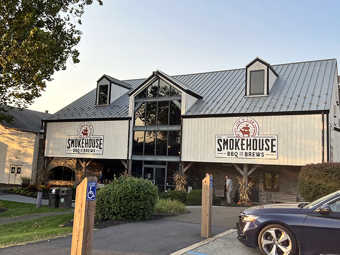 That barn-like structure isn't hiding tractors &ndash; it's hiding some of Pennsylvania's most heavenly smoked meats!