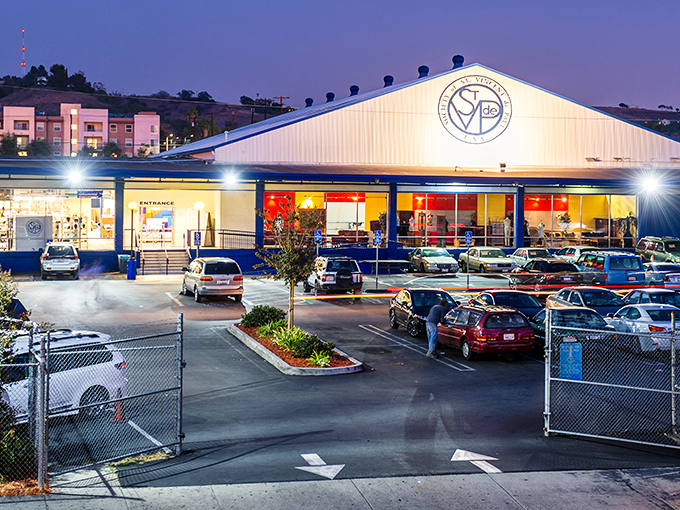 The St. Vincent de Paul mothership awaits! This warehouse of wonders could swallow a small department store whole.