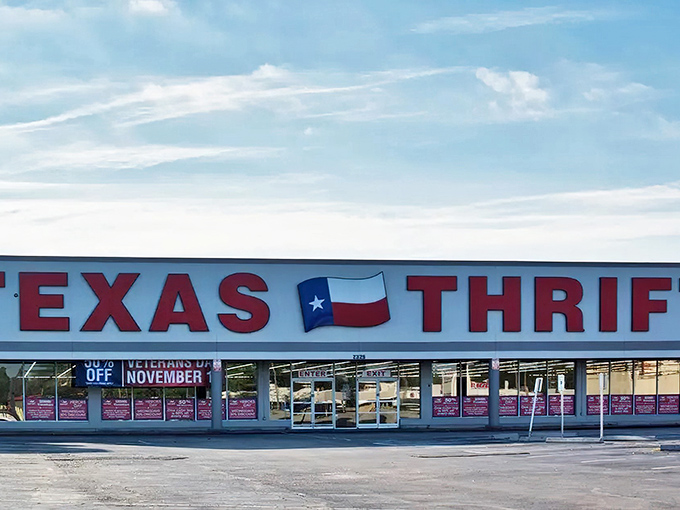 The Texas-sized sign says it all &ndash; this Houston thrift mecca is where bargain hunters become treasure hunters.