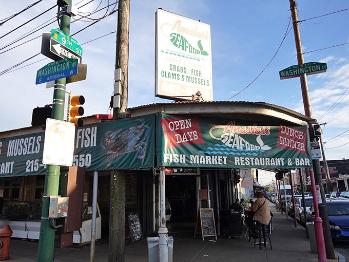 Where fish market meets family restaurant. Anastasi's unassuming exterior hides Philadelphia's freshest catches waiting to jump onto your plate.