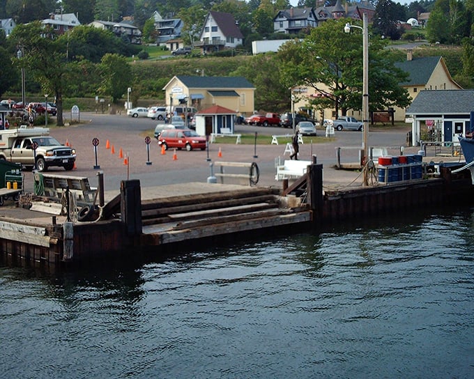 The ferry dock at Bayfield &ndash; where mainland worries are left behind and island adventures begin.